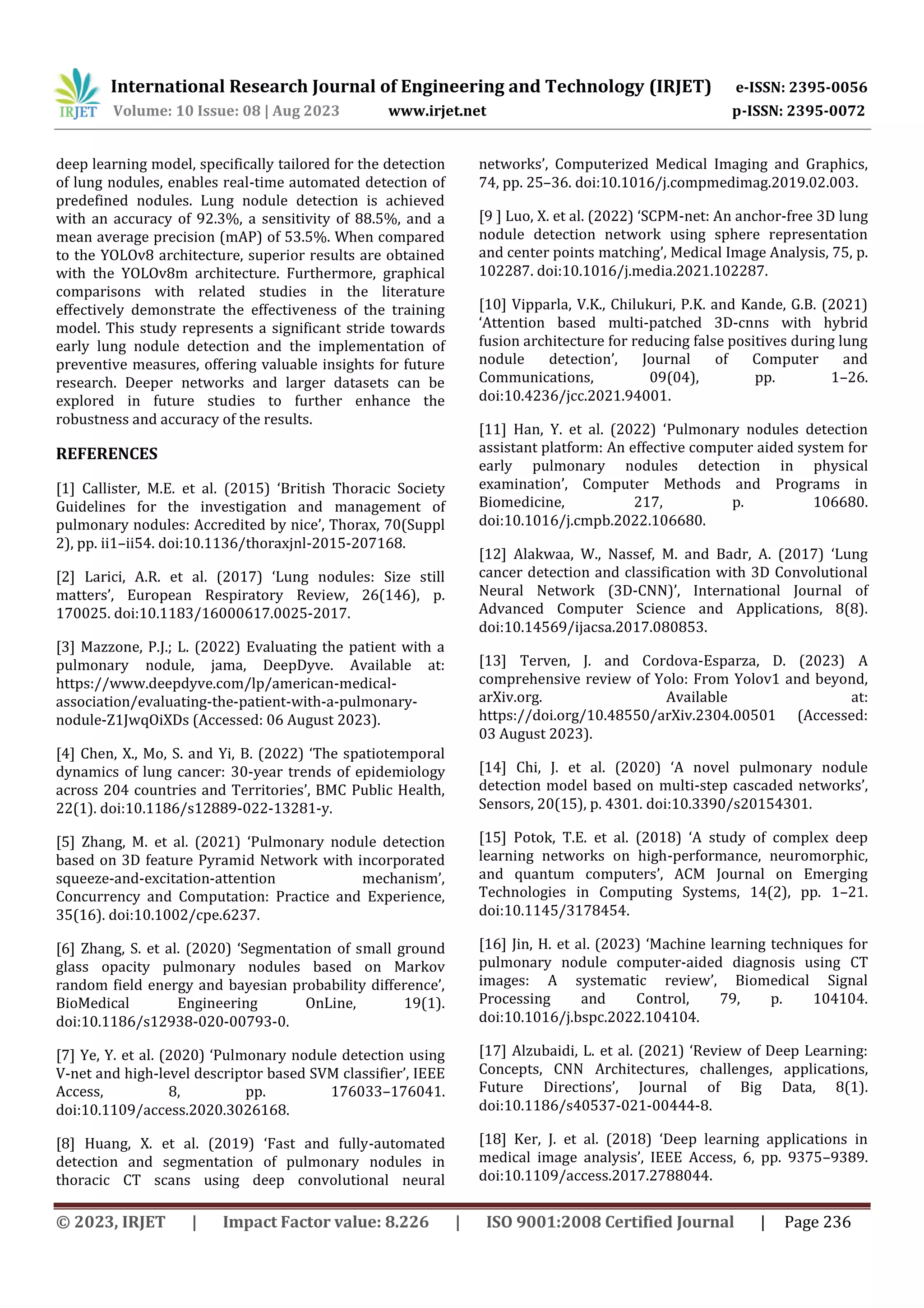 Yolov8 Based Lung Nodule Detection A Novel Hybrid Deep Learning Model