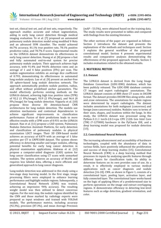 YOLOv8-Based Lung Nodule Detection: A Novel Hybrid Deep Learning Model Proposal | PDF | Lung and ...