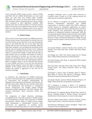 Wildlife Identification using Object Detection using Computer Vision ...
