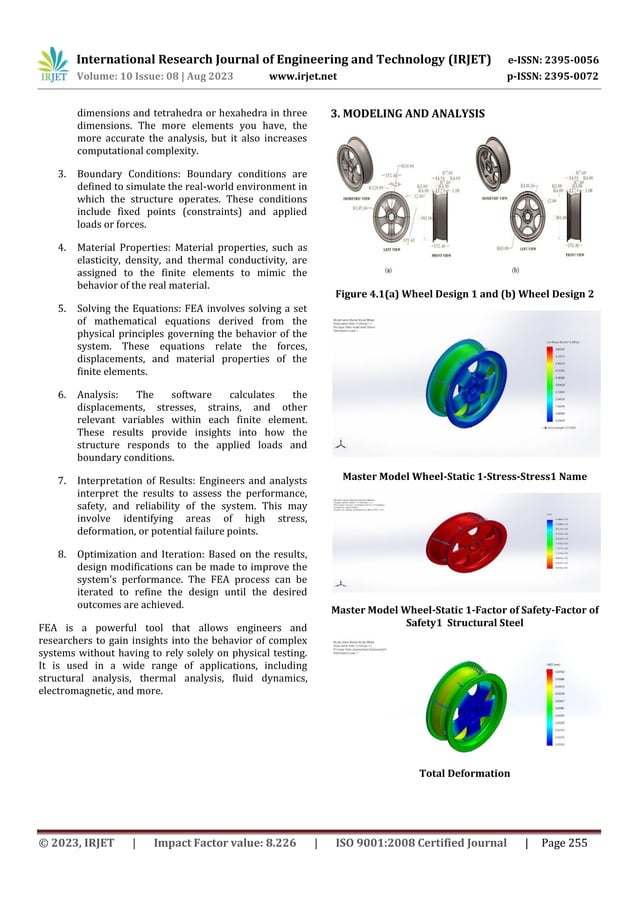 Design and Analysis of Wheel Rim Using Finite Element Method | PDF