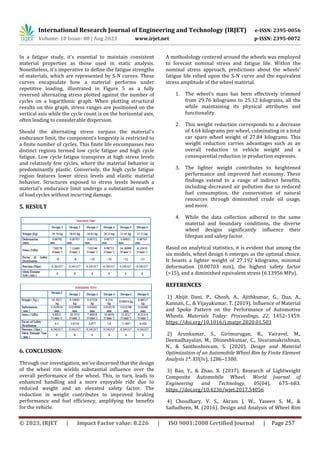Design and Analysis of Wheel Rim Using Finite Element Method | PDF
