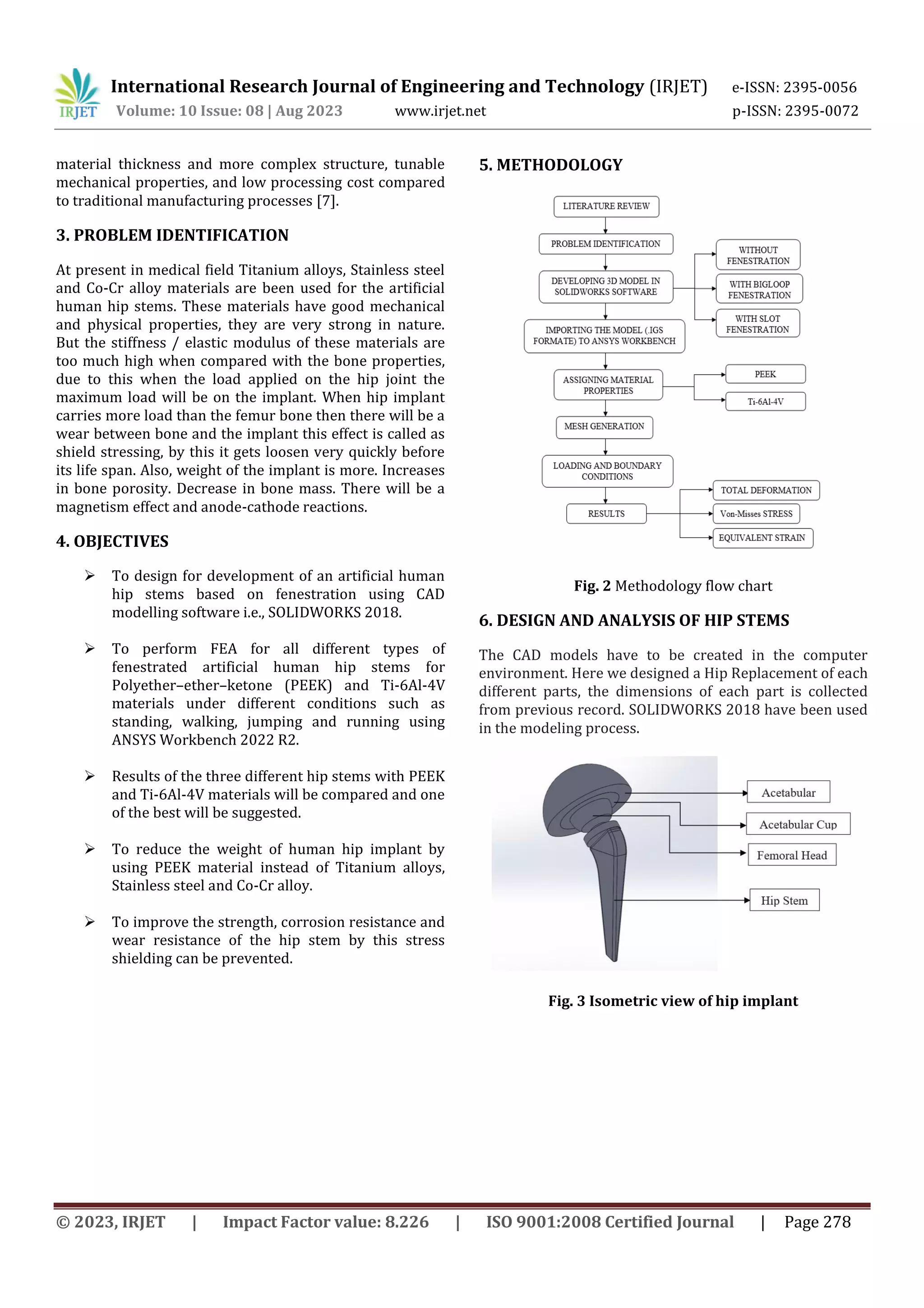 Design And Analysis of Different Artificial Human Hip Stems Based on ...