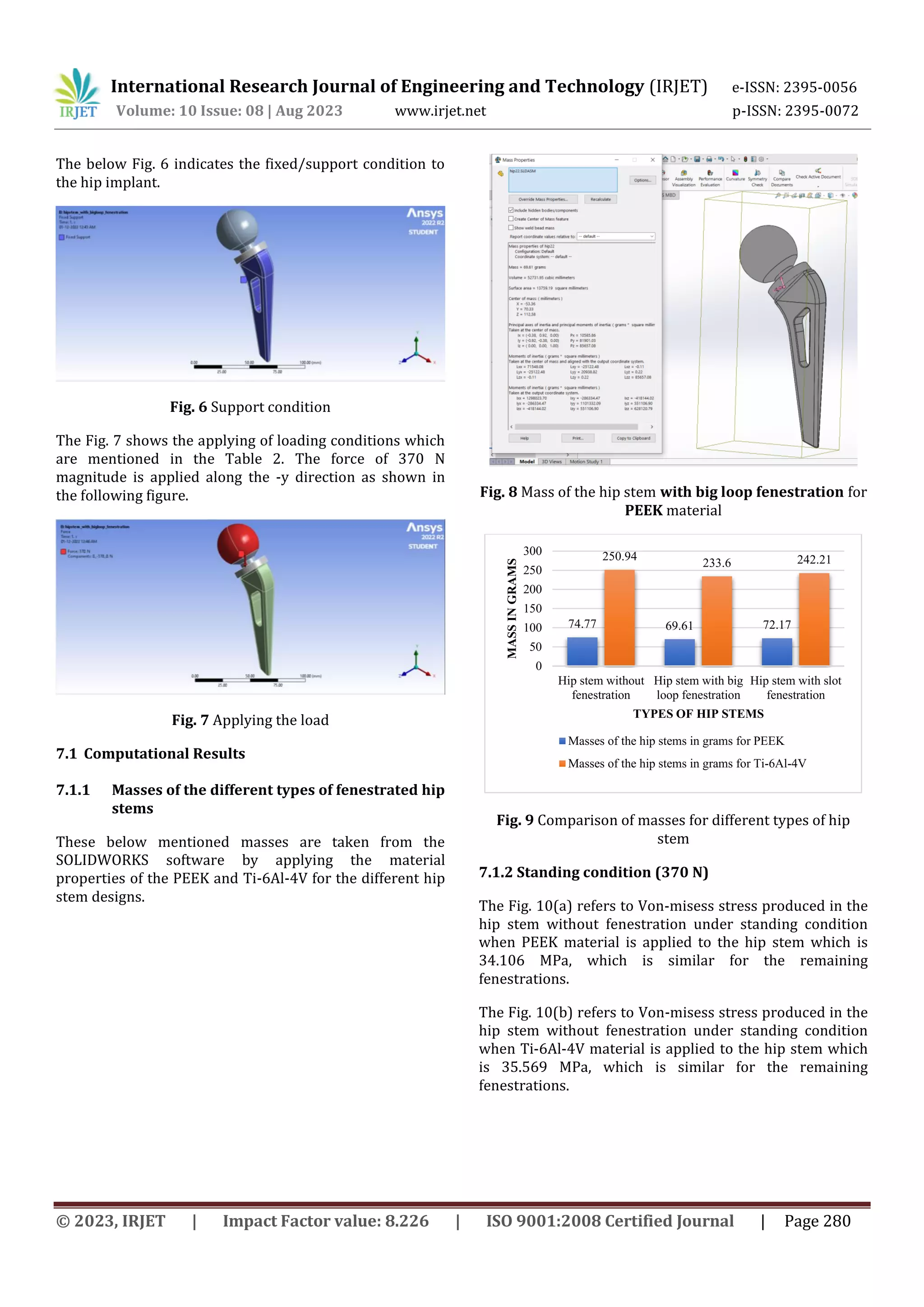 Design And Analysis of Different Artificial Human Hip Stems Based on ...