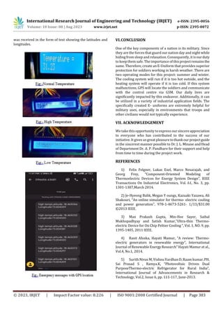 Design and Fabrication of E-Military Smart Jacket using Peltier Module ...