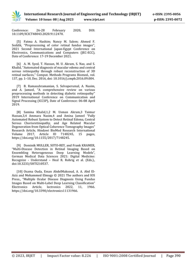 SVM based CSR disease detection for OCT and Fundus Imaging | PDF | Eye and Vision Conditions ...