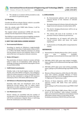 Review on FAME-INDIA Scheme for Electric Vehicles | PDF