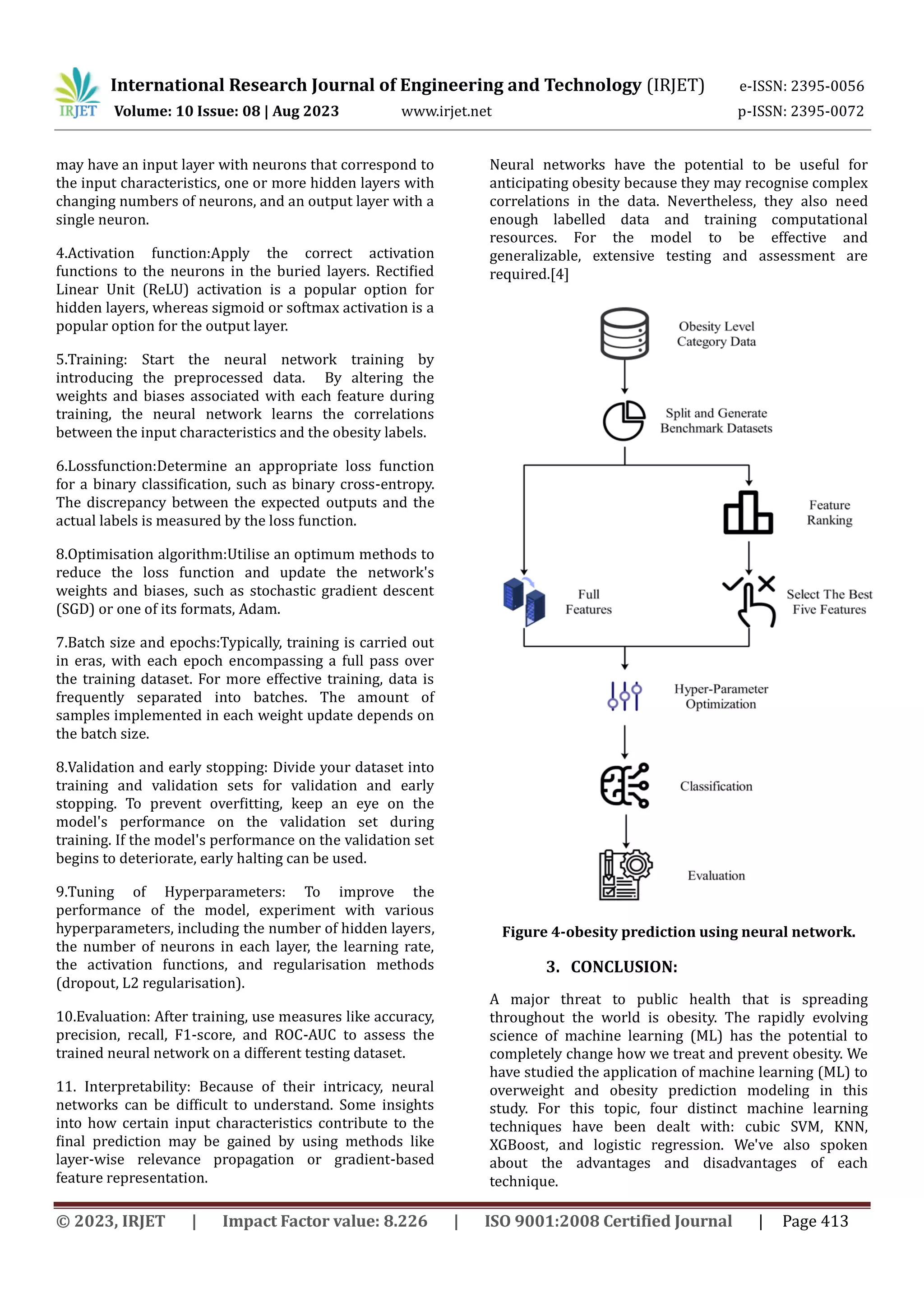 "Predictive Modelling for Overweight and Obesity: Harnessing Machine Learning Methods | PDF