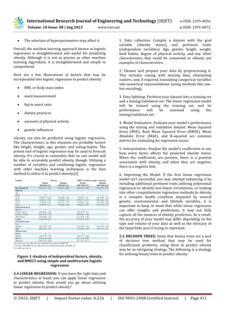 "Predictive Modelling for Overweight and Obesity: Harnessing Machine Learning Methods | PDF ...