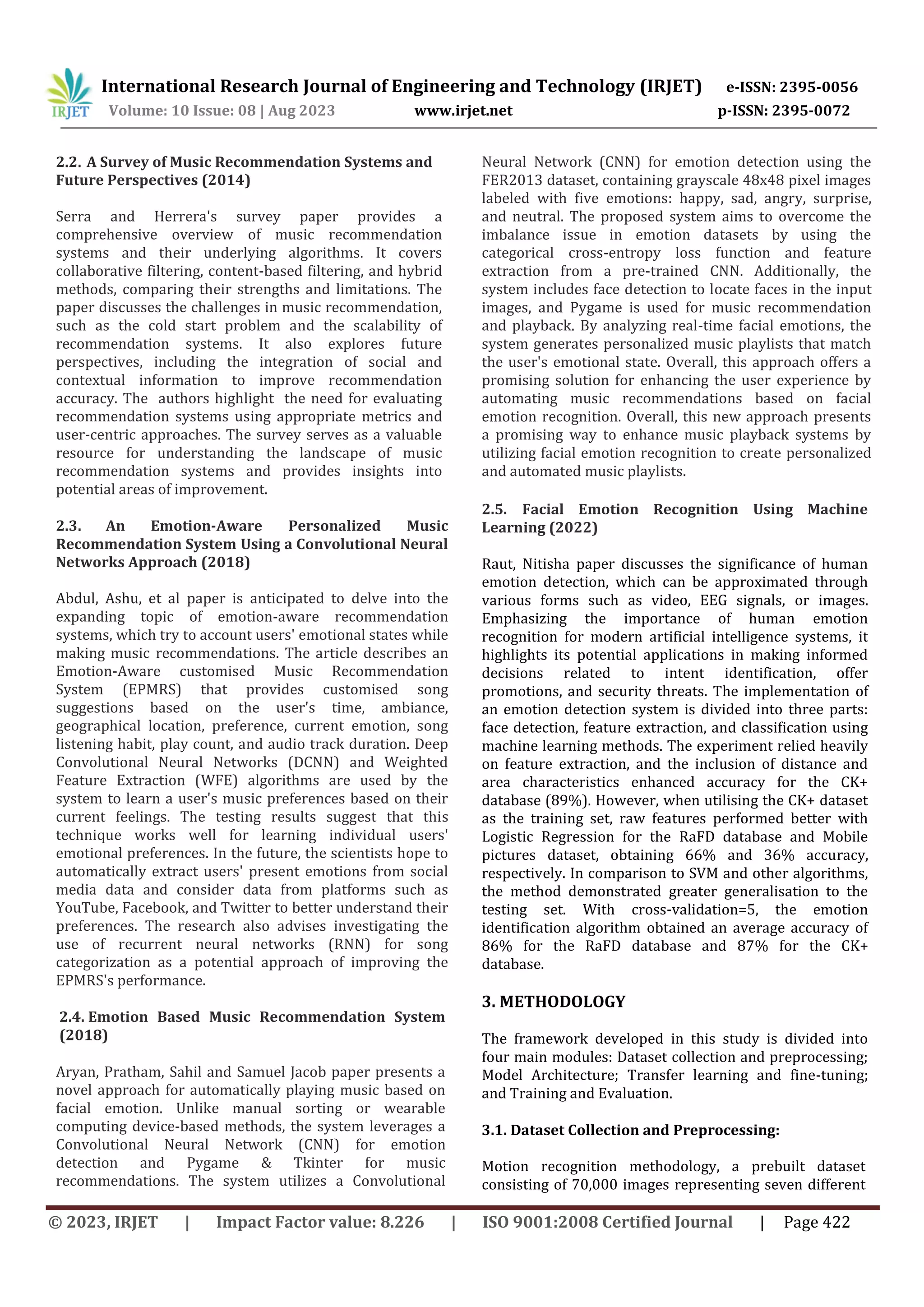 Mood Sensitive Music Recommendation System | PDF