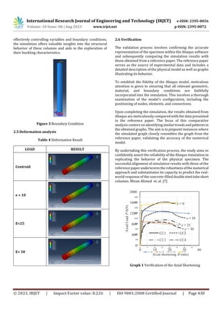 Numerical study on behaviour eccentrically loaded double circular steel tubular short columns ...