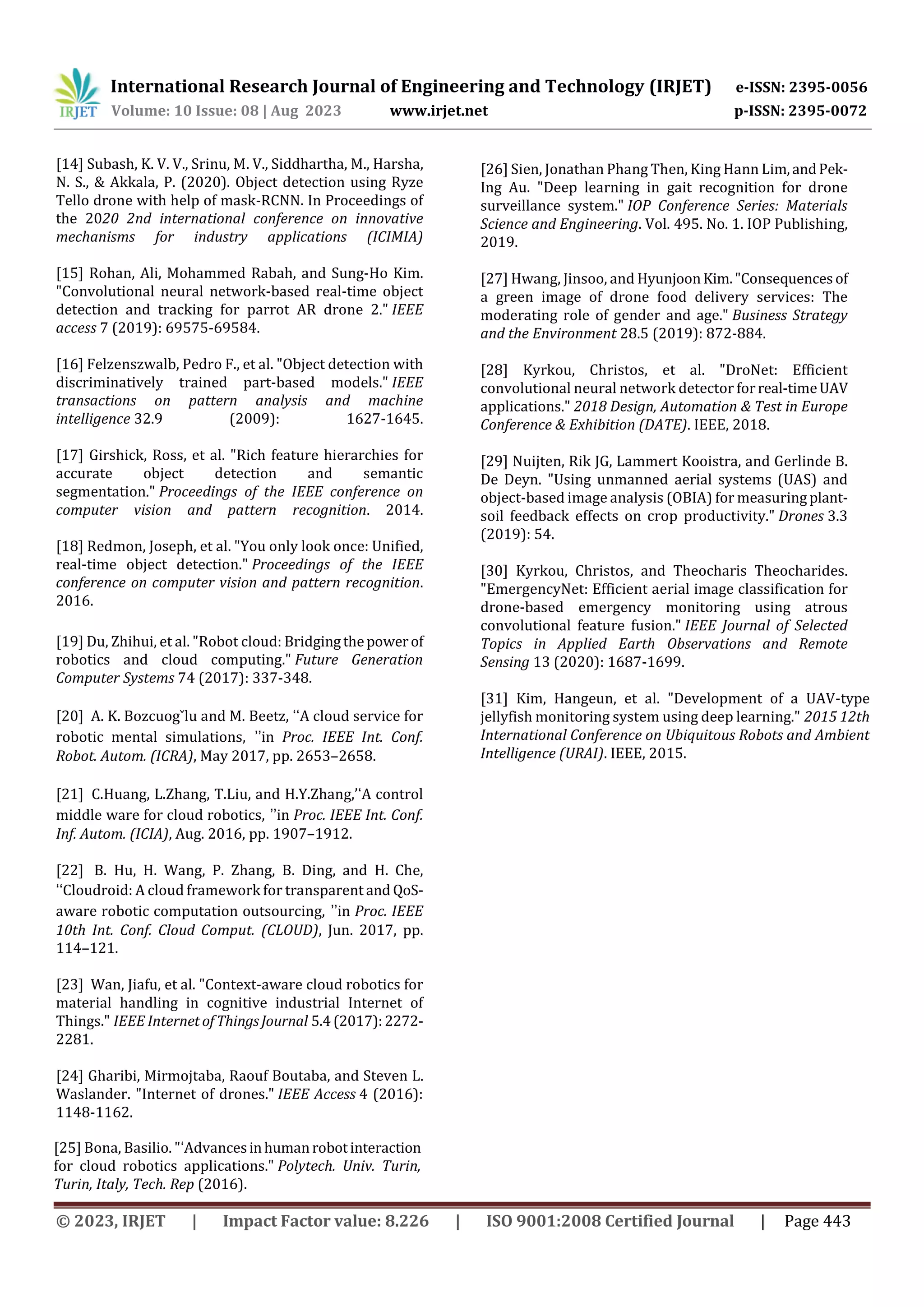 Real-time object detection and video monitoring in Drone System | PDF