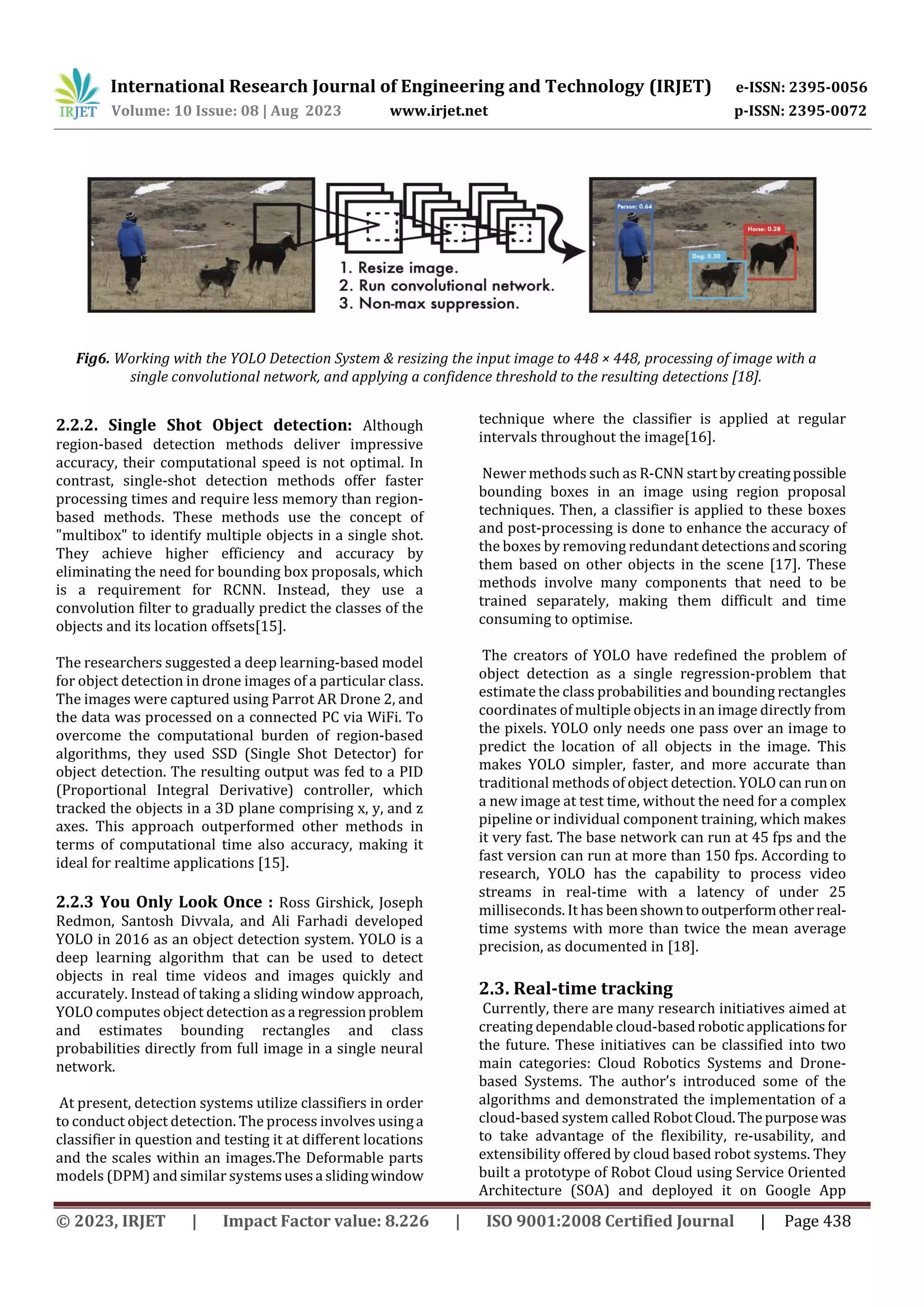 Real-time object detection and video monitoring in Drone System | PDF