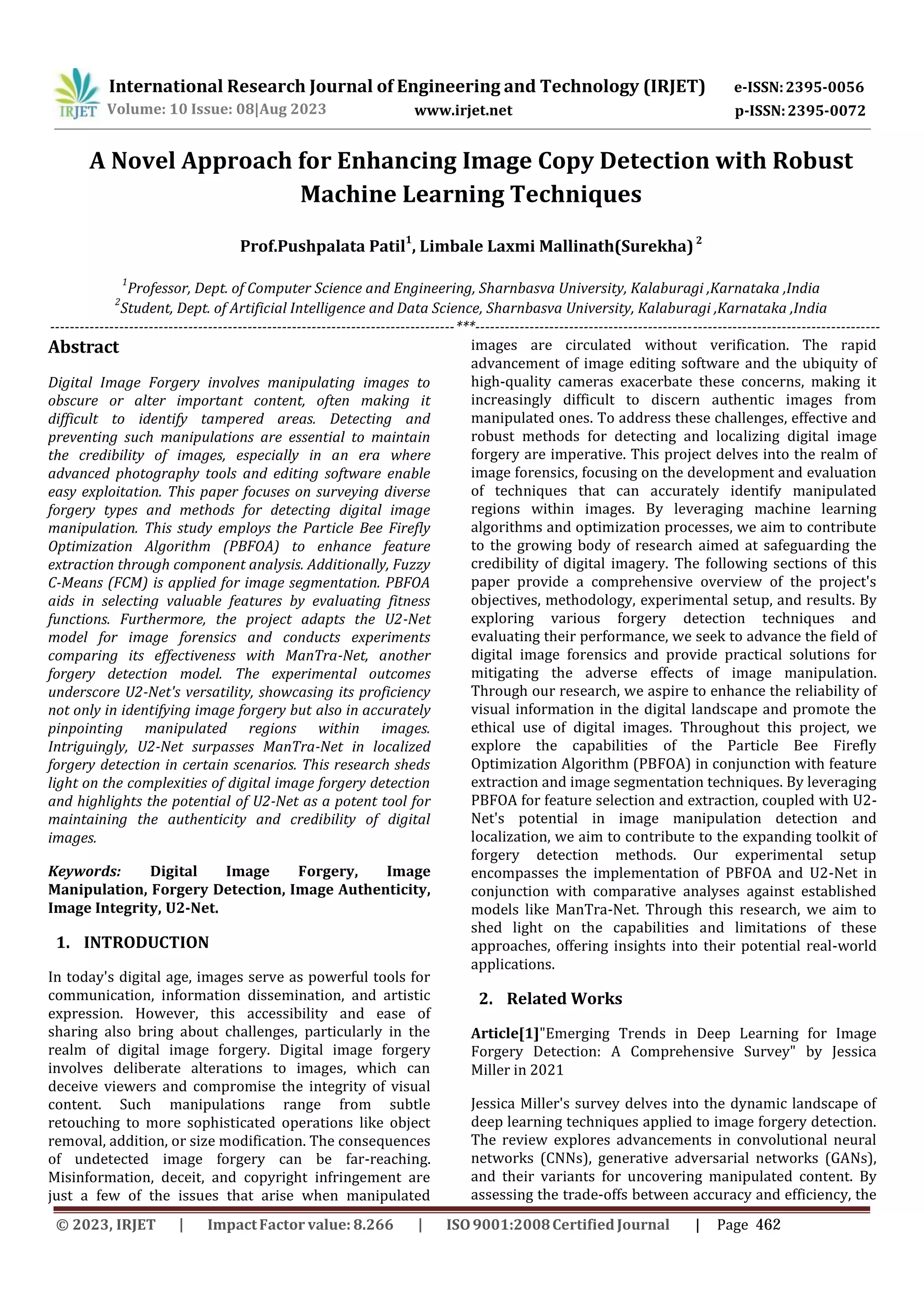 A Novel Approach for Enhancing Image Copy Detection with Robust Machine Learning Techniques | PDF