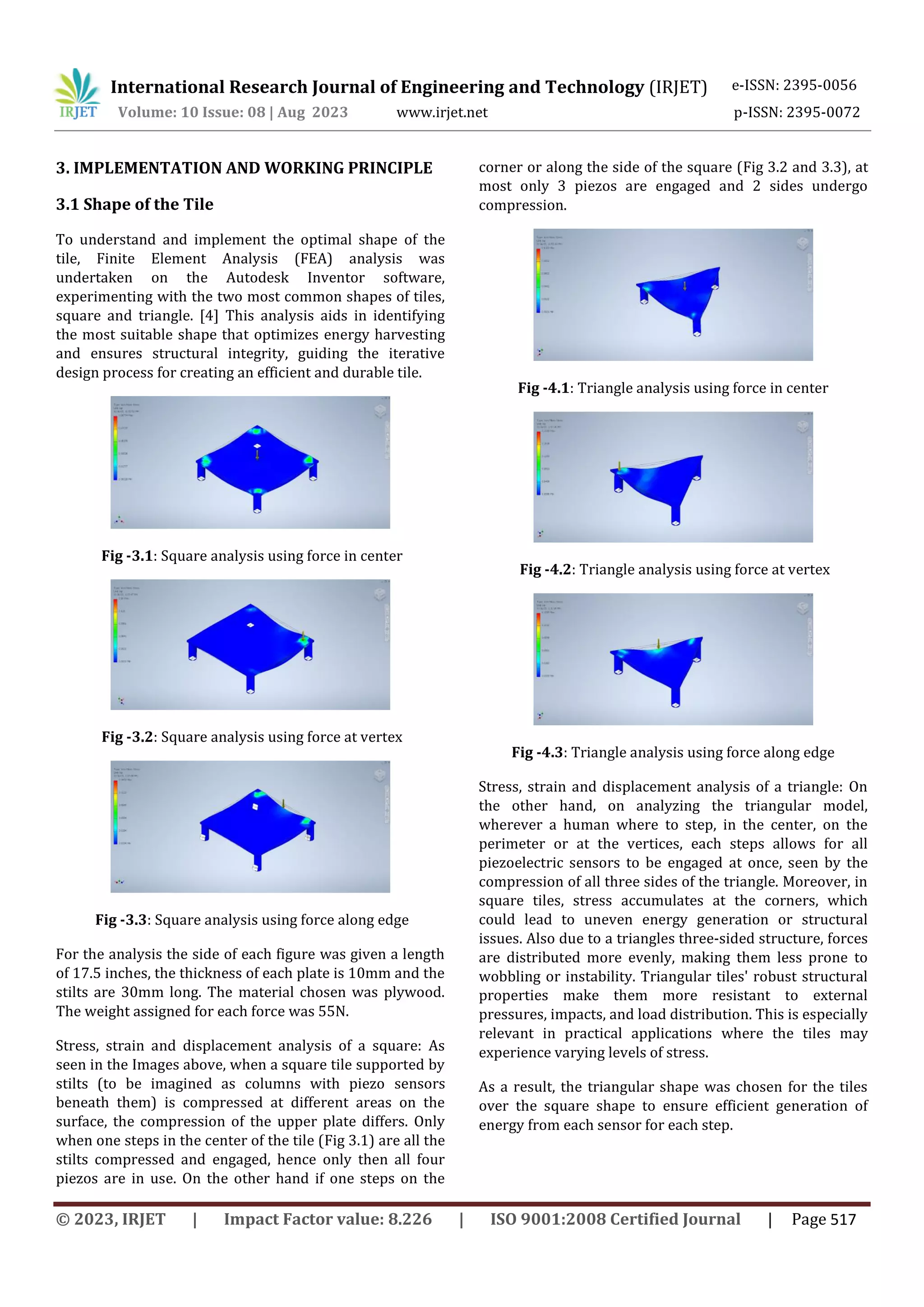 “PowerWalk”- Sustainable Energy Tiles harnessing Footstep Energy | PDF