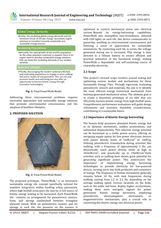 “PowerWalk”- Sustainable Energy Tiles harnessing Footstep Energy | PDF