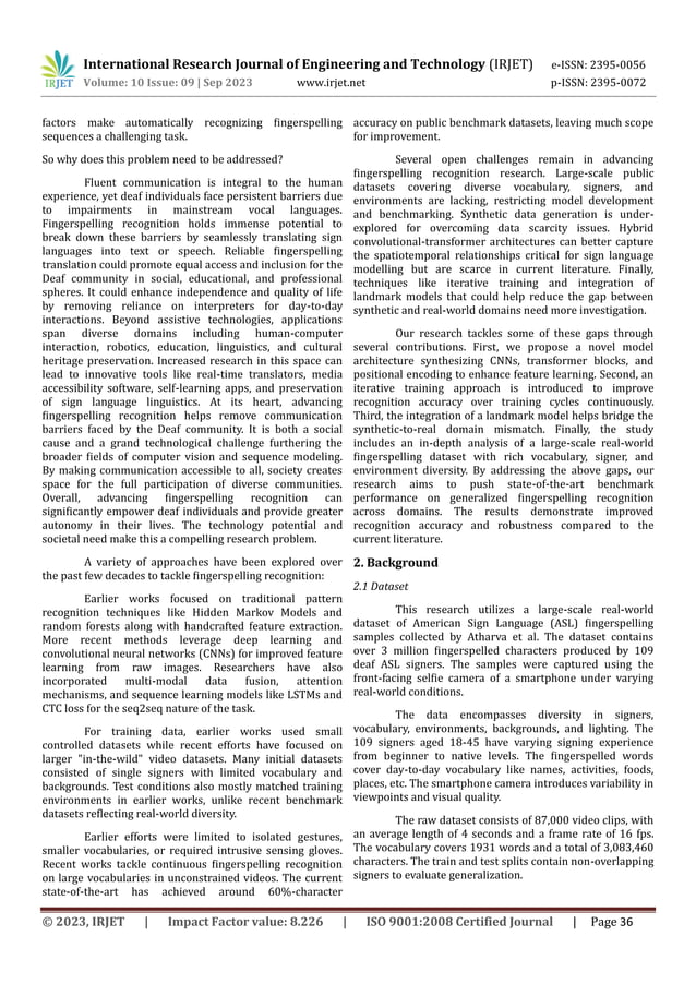Asl Fingerspelling Recognition Using Hybrid Deep Learning Architecture Pdf