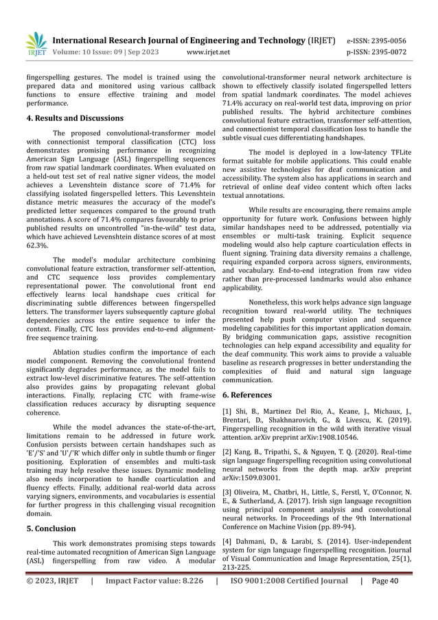 Asl Fingerspelling Recognition Using Hybrid Deep Learning Architecture Pdf