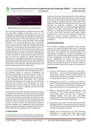 Integrating Machine Learning and Traffic Simulation for Enhanced ...