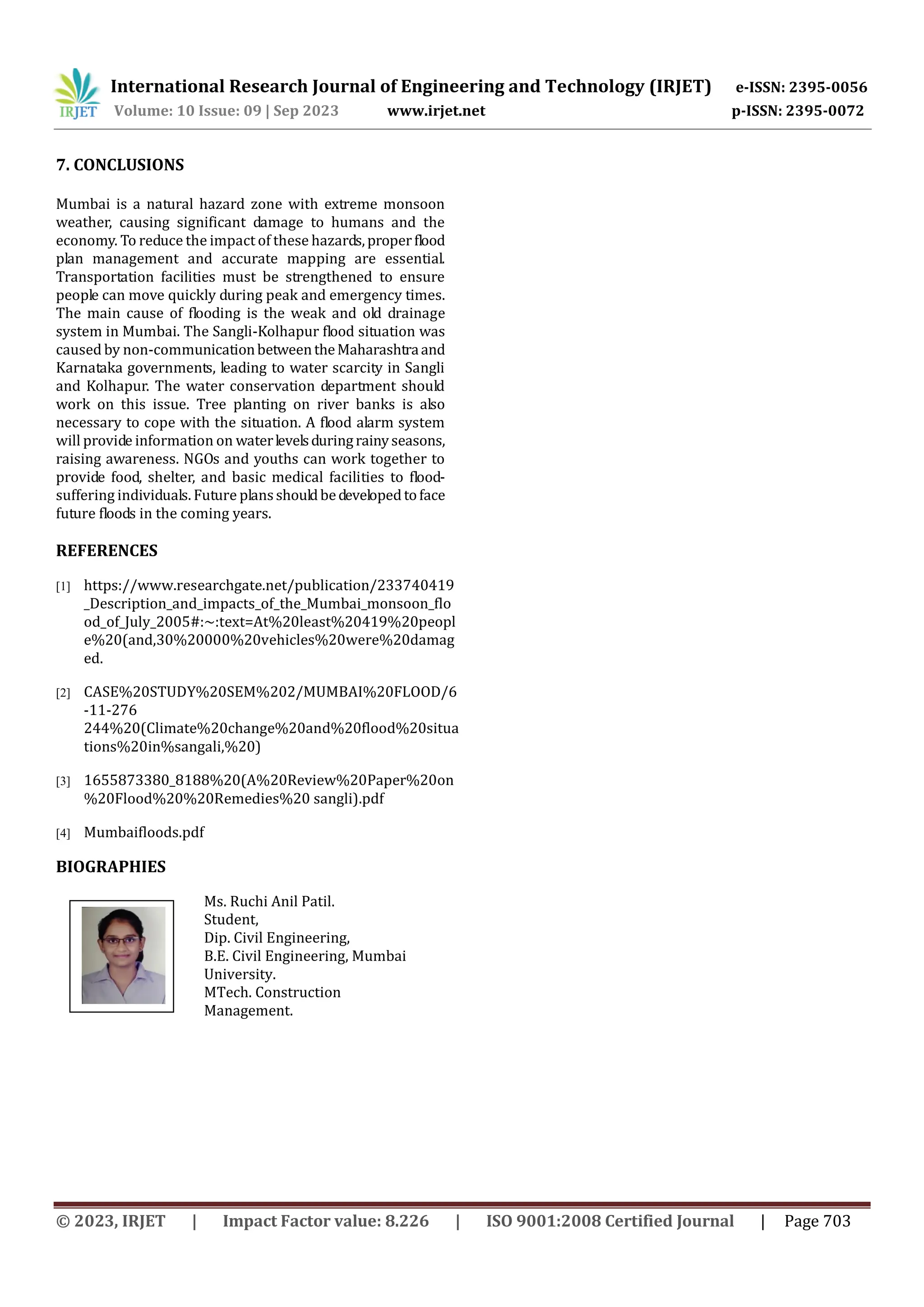 Mumbai - Sangli Flood: Its Causes and Solutions | PDF