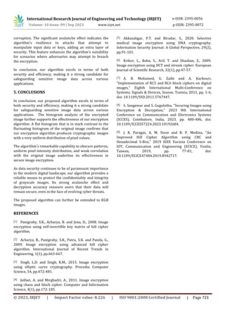 Secure Grayscale Image Encryption Using Symmetric Block Cipher with Enhanced Avalanche Effect | PDF