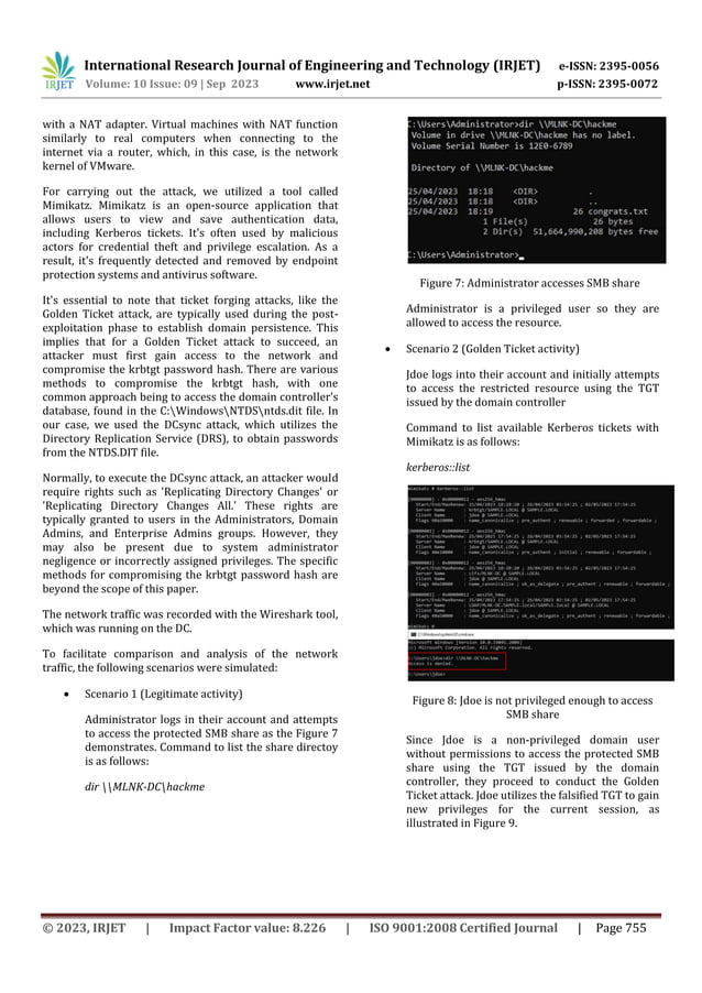 Active Directory Golden Ticket Attack Detection | PDF