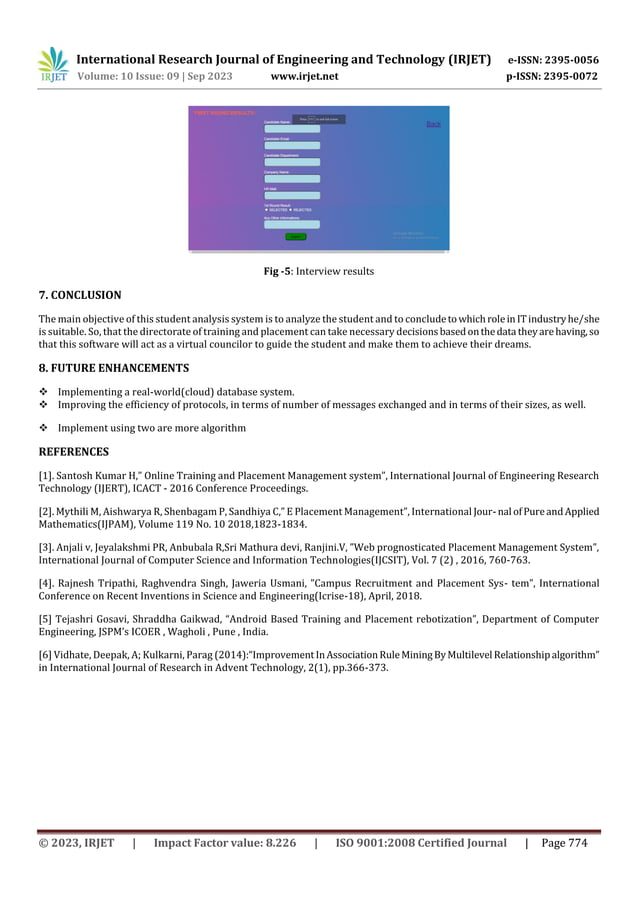 UNIQUE STUDENT IDENTITY AND STUDENT PLACEMENT SYSTEM | PDF
