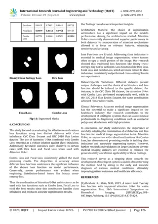 Enhancing Medical Image Segmentation using Deep Learning: Exploring State-of-the-art Models and ...