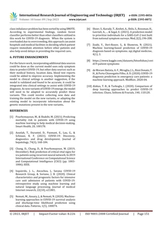Symptom-Based Prediction of COVID-19 using Machine Learning Models with ...