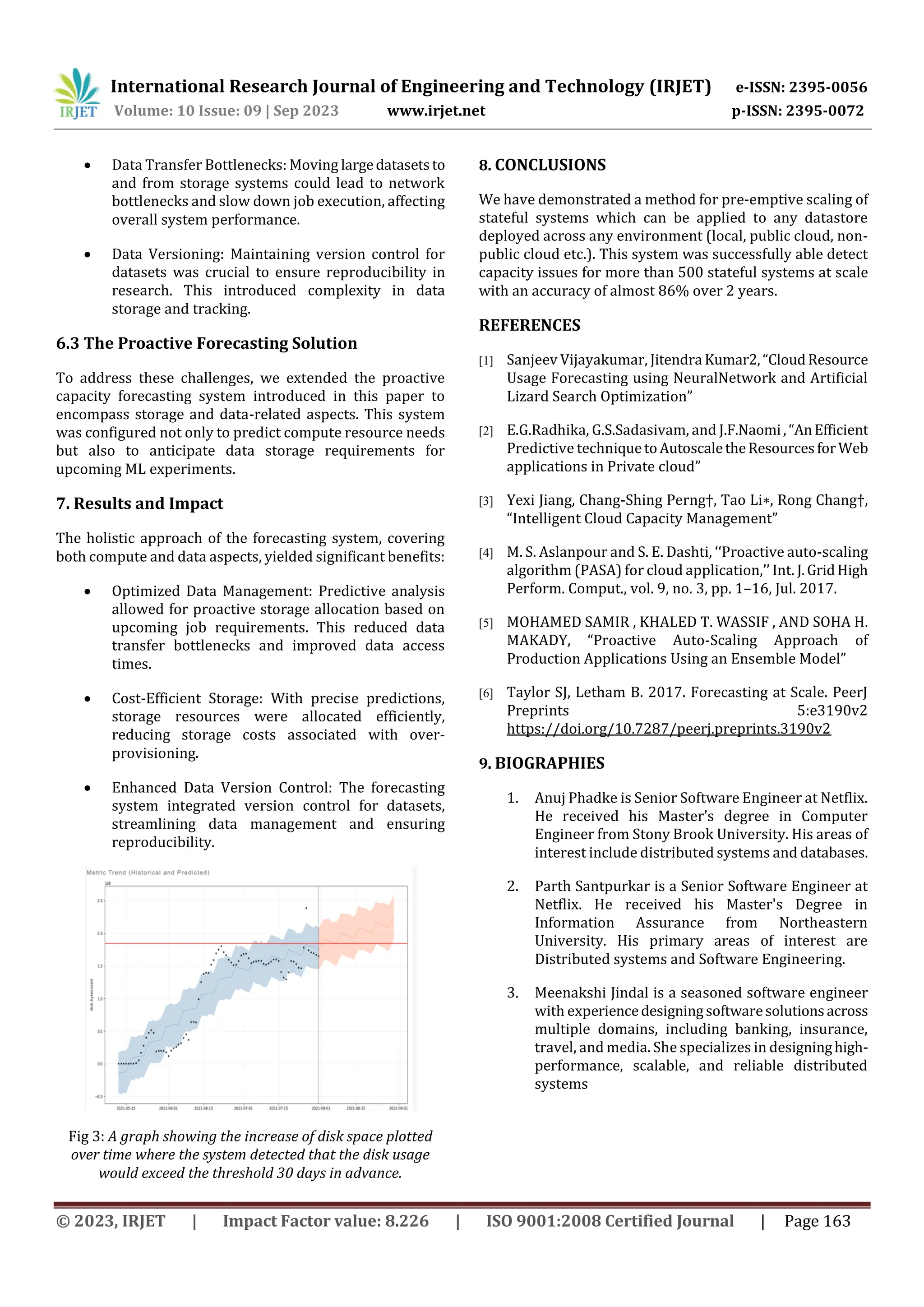 Forecasting Capacity Issues in Stateful Systems: A Proactive Approach | PDF