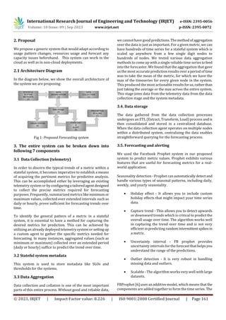 Forecasting Capacity Issues in Stateful Systems: A Proactive Approach | PDF
