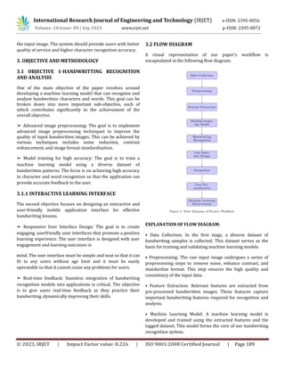 A MOBILE APPLICATION FOR HANDWRITING RECOGNITION USING MACHINE LEARNING AND IMAGE PROCESSING | PDF
