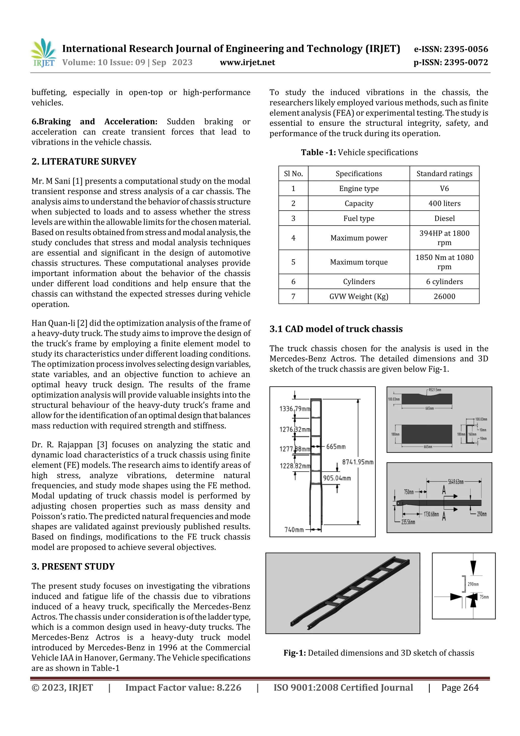 High Cycle Fatigue Life Estimation of Automotive Chassis Under the ...