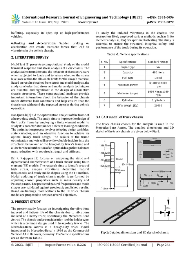 High Cycle Fatigue Life Estimation of Automotive Chassis Under the ...