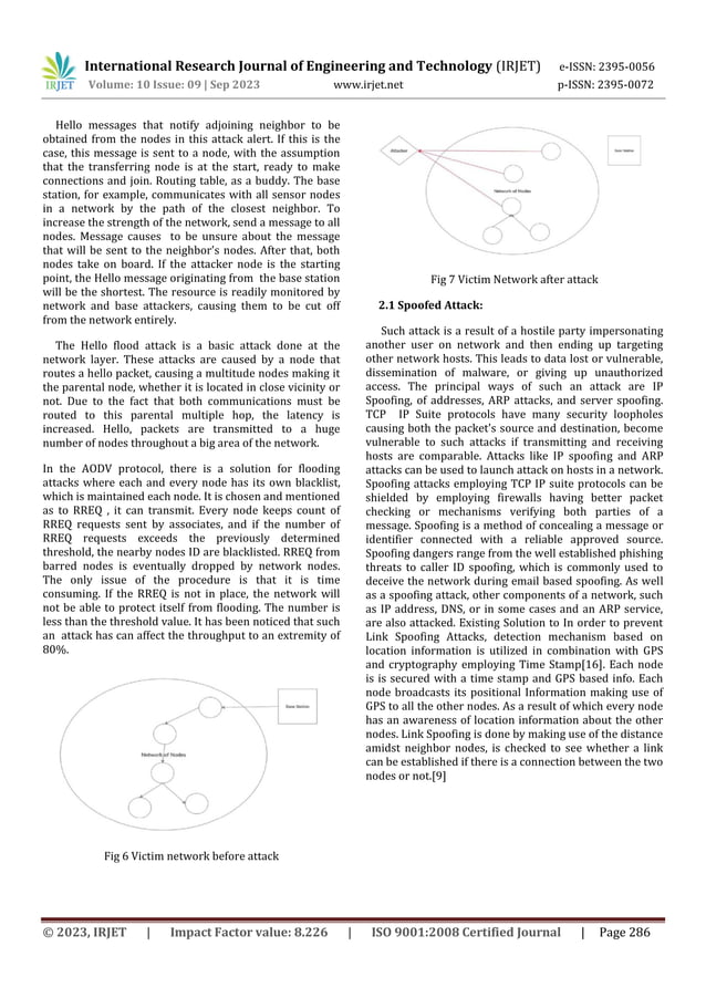 VARIOUS TYPES OF ATTACKS ON WIRELESS NETWORKS | PDF