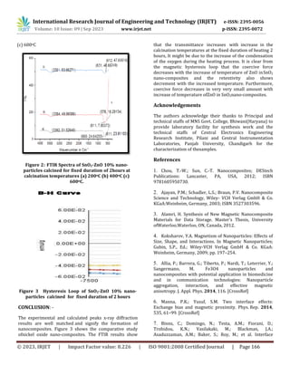 Synthesis and characterization of structural and Magnetic Properties of ZnO doped SnO2 Nano ...