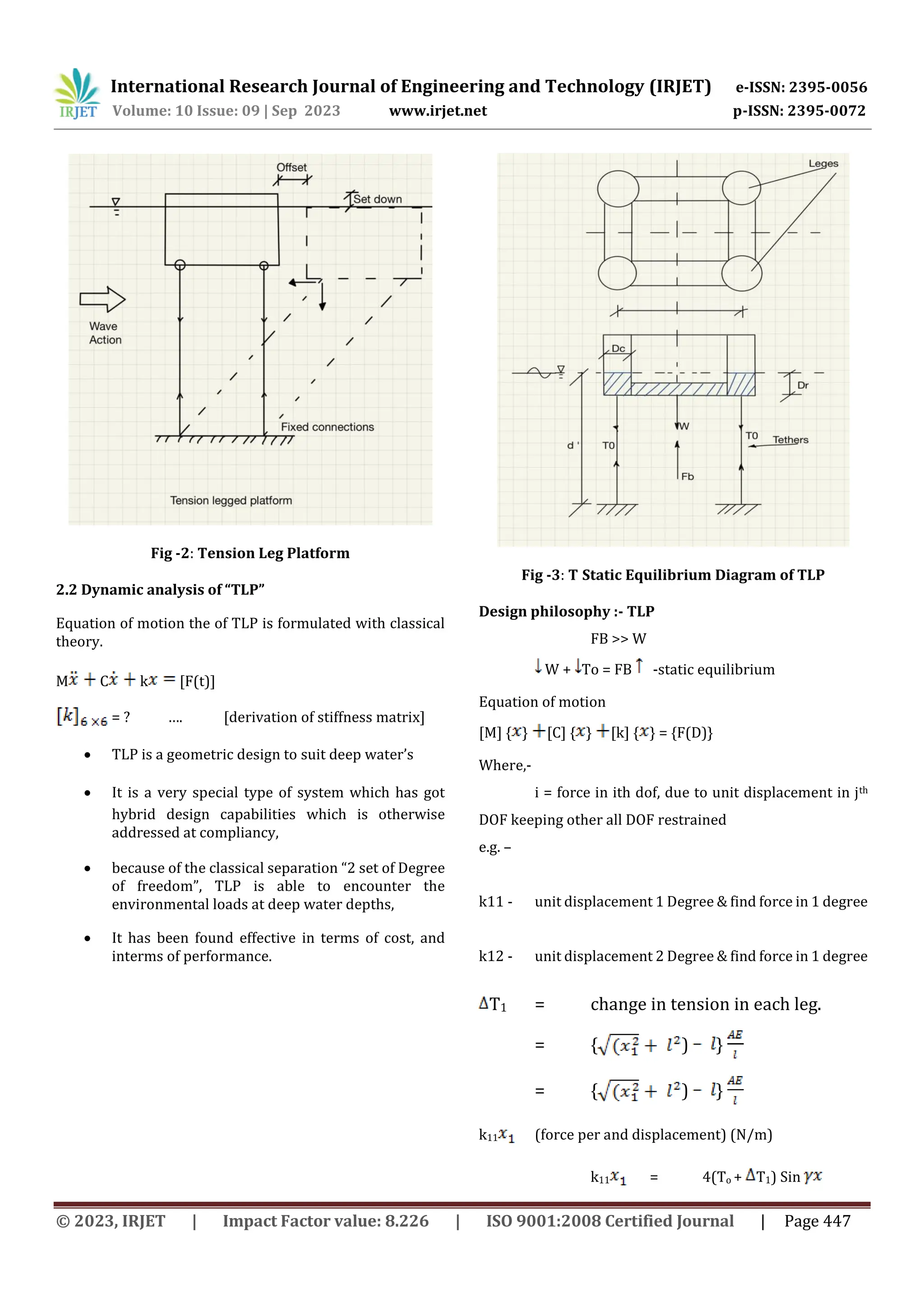 DYNAMIC ANALYSIS AND GEOMETRY DESIGN OF FLOATING OFFSHORE WIND TURBINE ...