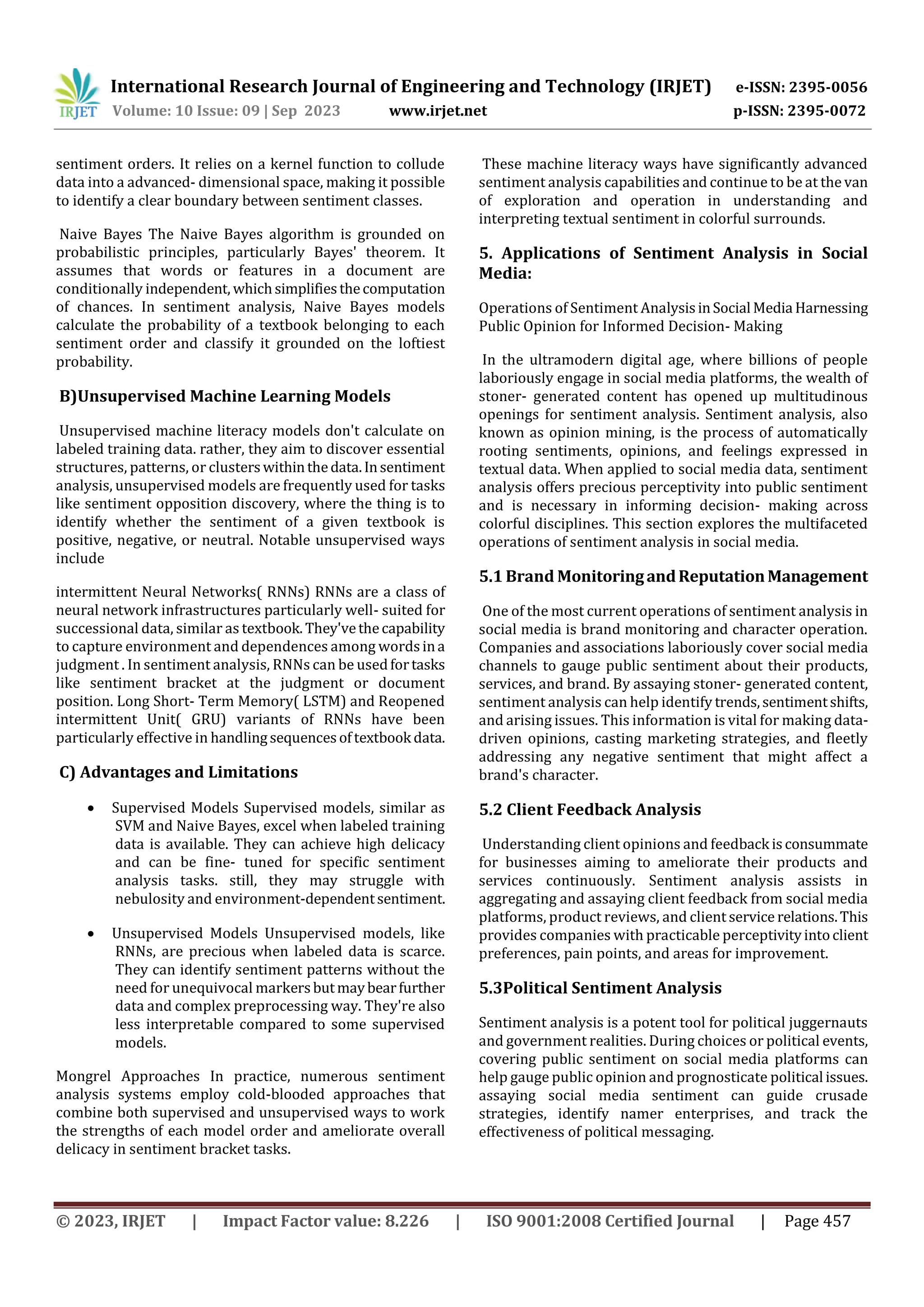 Sentiment Analysis in Social Media and Its Operations | PDF
