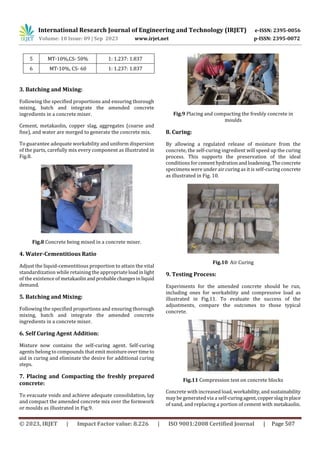 EXPERIMENTAL STUDY ON PARTIAL REPLACEMENT OF CEMENT AND FINE AGGREGATE ...