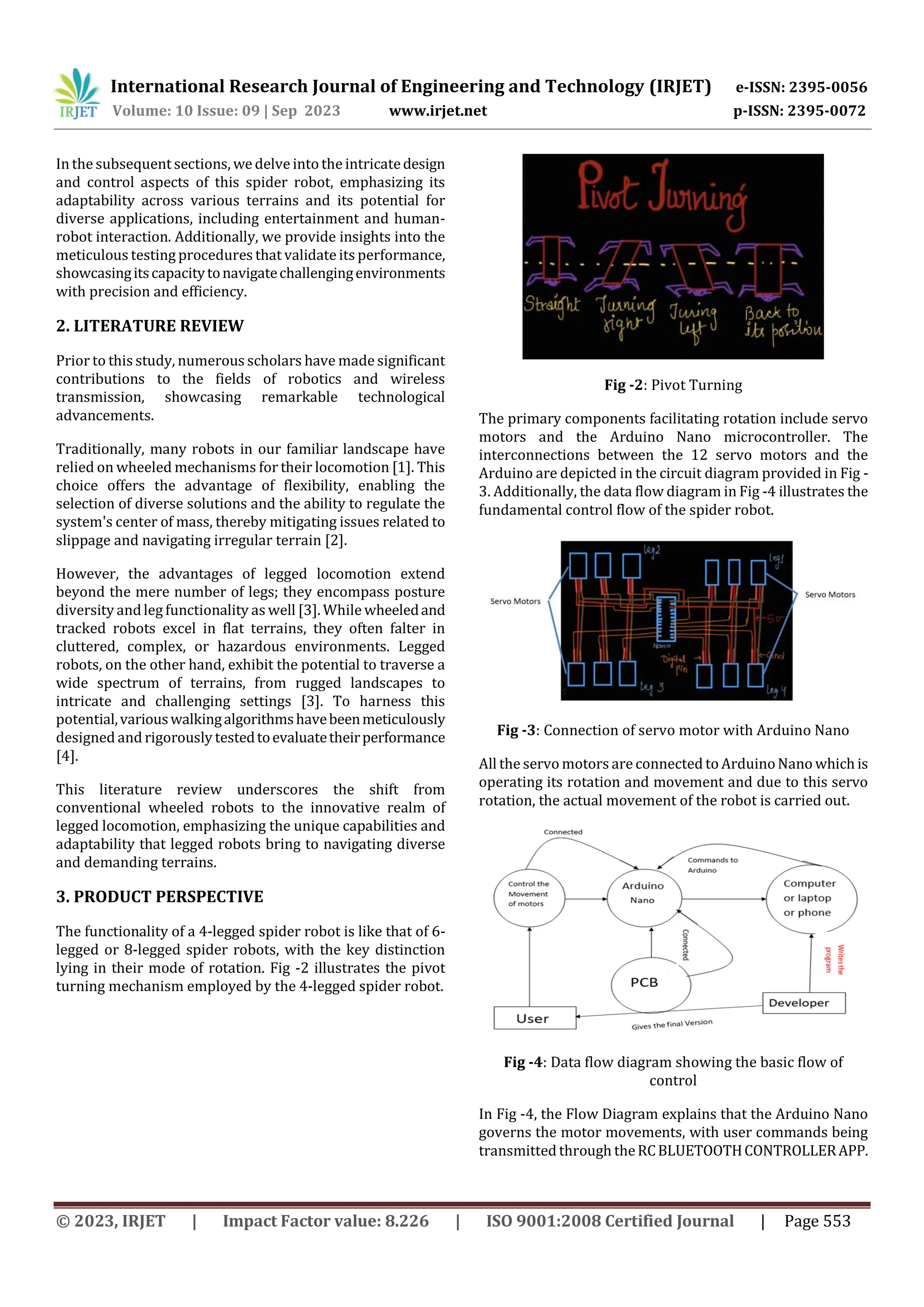 QuadraSpider: A Four-Legged Spider Robot Design and Control | PDF