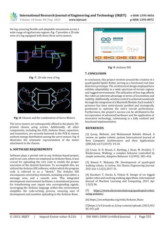 QuadraSpider: A Four-Legged Spider Robot Design and Control | PDF