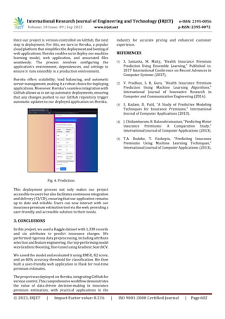Insurance Premium Estimation: Data-Driven Modeling and Real-Time Predictions | PDF