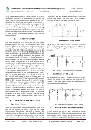 Grid Connected Solar PV System with SEPIC Converter Based MPPT | PDF | Power and Energy Industry ...