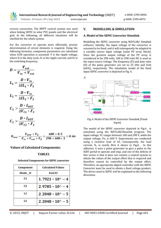 Grid Connected Solar PV System with SEPIC Converter Based MPPT | PDF | Power and Energy Industry ...