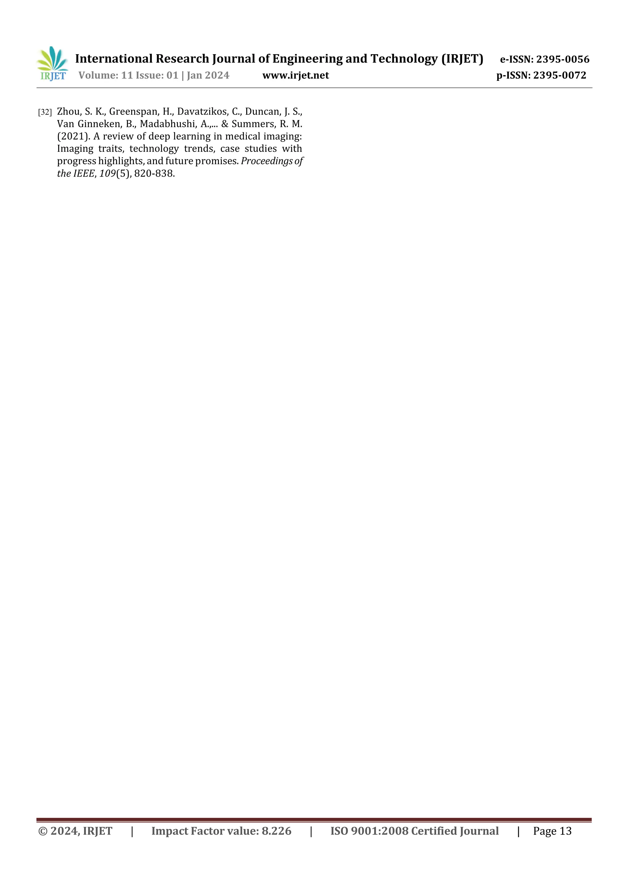 A Review on Medical Image Analysis Using Deep Learning | PDF