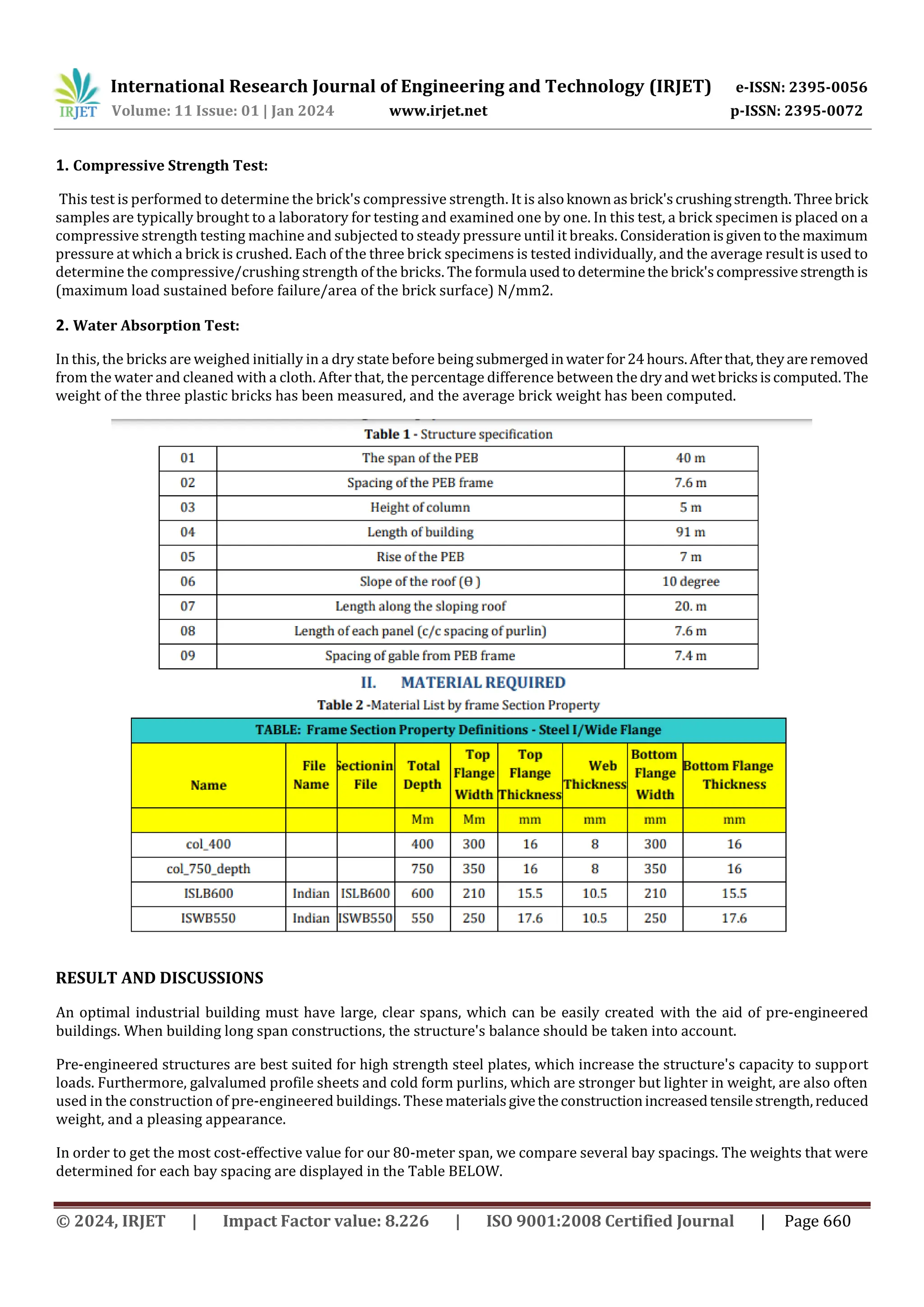 P.E.B. Framed Structure Design and Analysis Using STAAD Pro | PDF