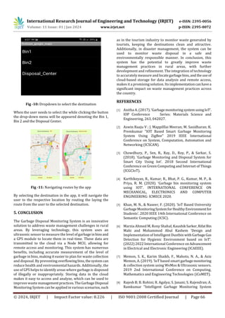 Garbage Disposal Monitoring System | PDF