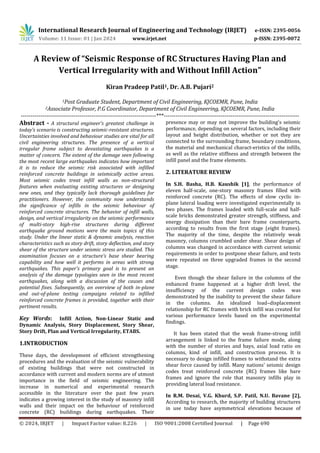 A Review of “Seismic Response of RC Structures Having Plan and Vertical ...
