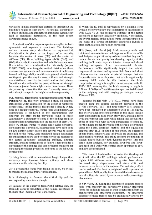A Review Of “seismic Response Of Rc Structures Having Plan And Vertical Irregularity With And