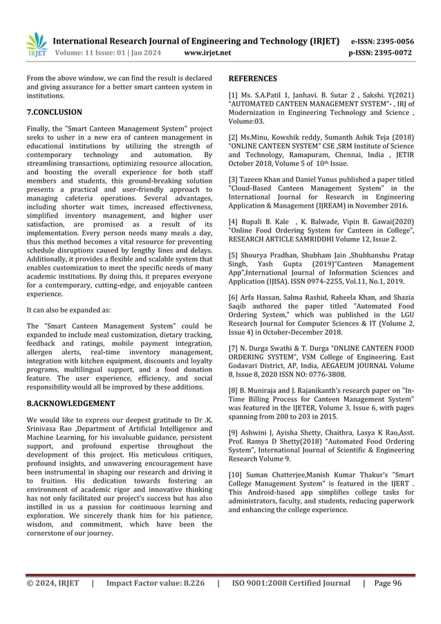 Smart Canteen Management System using Naïve Bayes Algorithm | PDF