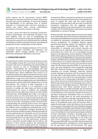 SECURING FUTURE CONNECTIVITY: An Extensive Analysis on 5G Network Security | PDF